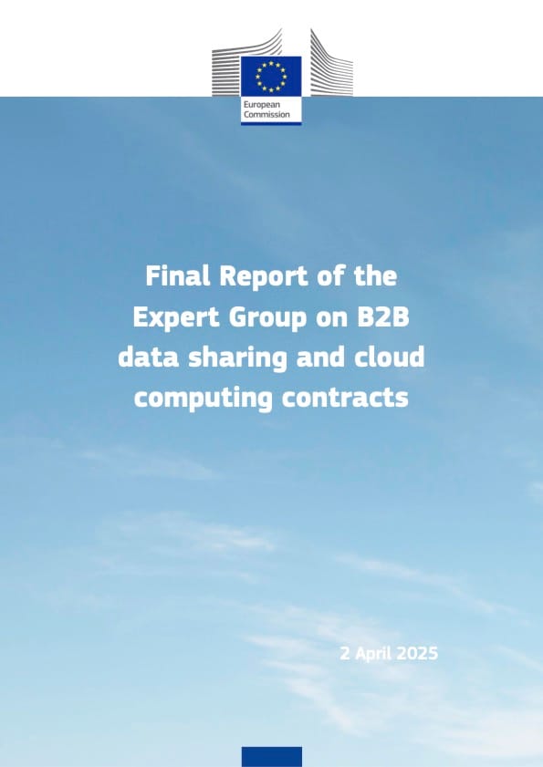 Final Report of the Expert Group on B2B data sharing and cloud computing contracts