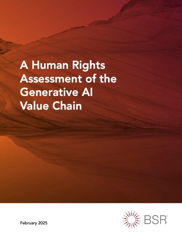 A Human Rights Assessment of the Generative AI Value Chain