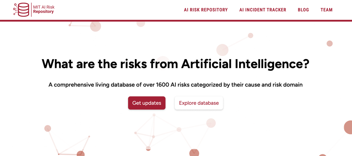 MIT AI Risk Analysis Framework (AI-RAF)