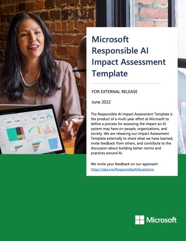 Microsoft Responsible AI Impact Assessment Template