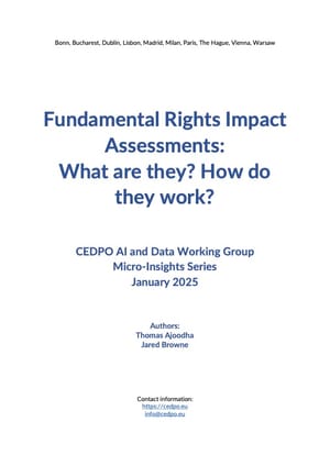 Fundamental Rights Impact Assessments: What are they? How do they work?