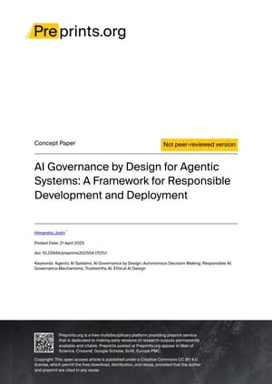 AI Governance by Design for Agentic Systems: A Framework for ...