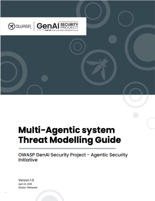 Multi-Agentic system Threat Modelling Guide