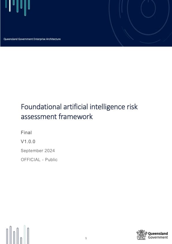 Foundational artificial intelligence risk assessment framework