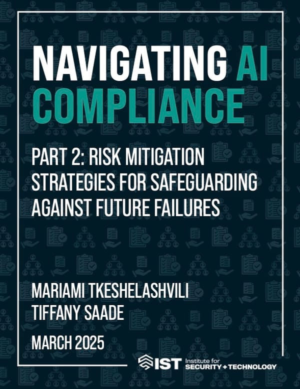 Navigating AI Compliance, Part 2: Risk Mitigation Strategies for ...